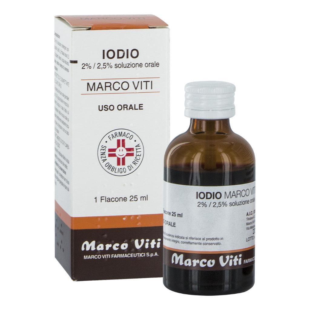IODIO MARCO VITI 2%/2,5% SOLUZIONE ORALE